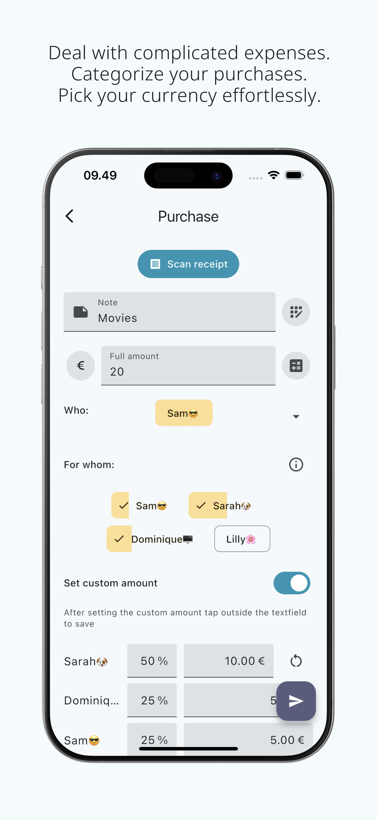 Dodo - Secure Bill Splitting
