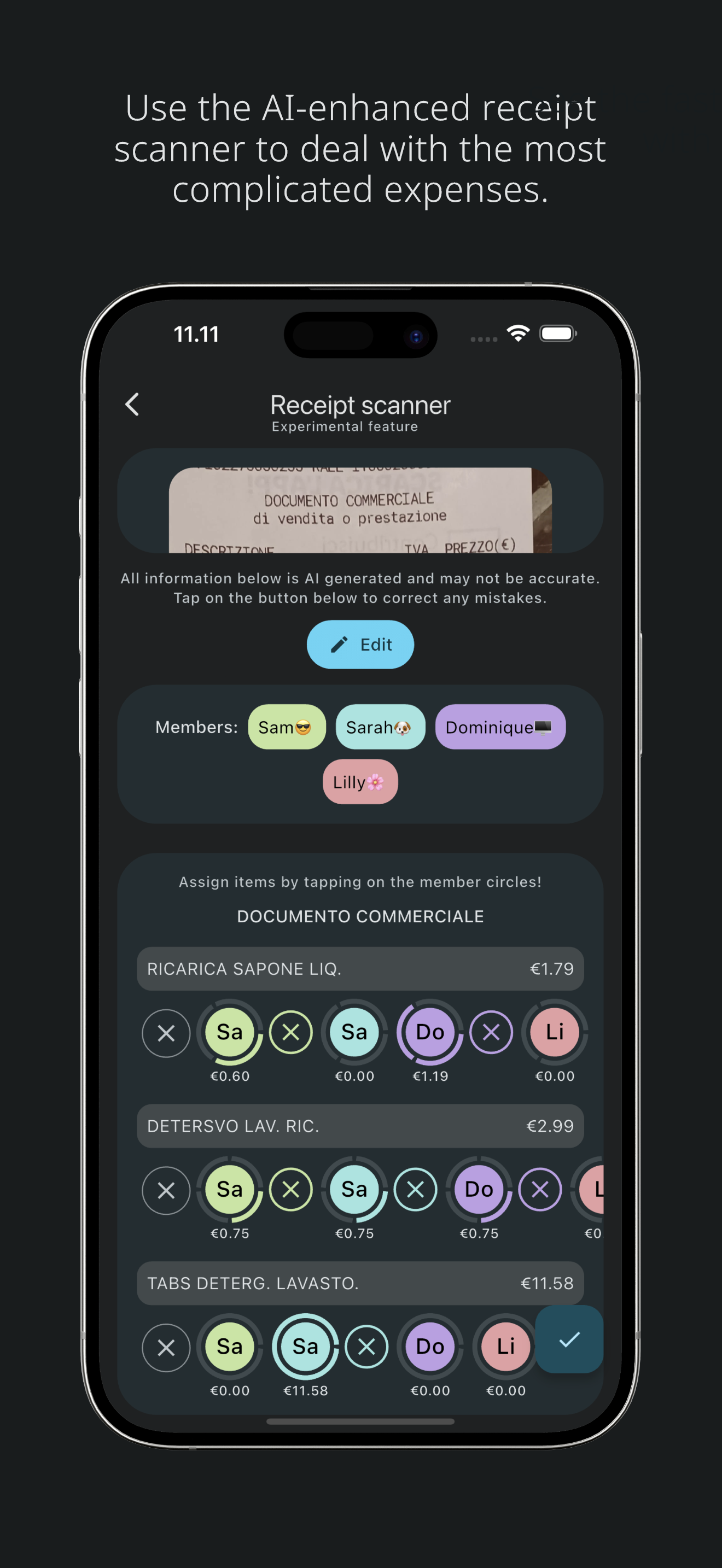 Dodo - Secure Bill Splitting